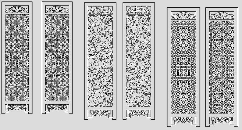 Decorative Panels DXF / EPS / SVG / Clipart/ Cut Files/ Cricut ...