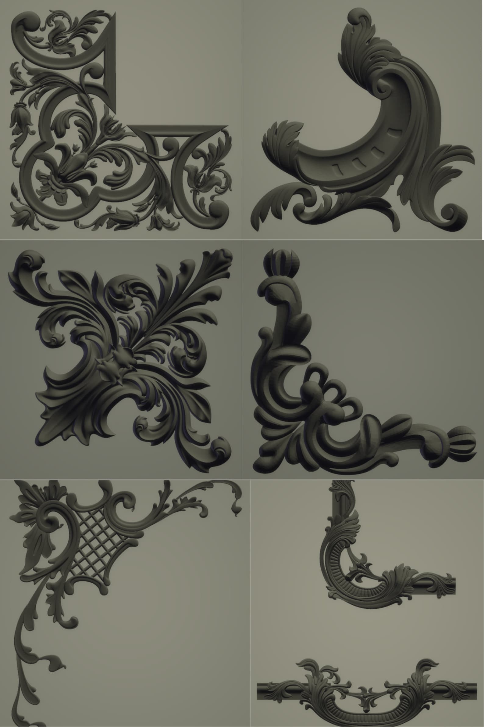 3D STL Models Corner 74 Pcs Models Set for CNC Router Engraver, Carving ...