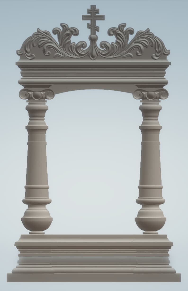 3D STL Models Religious Icons and Frames 21 Pcs Deco for CNC Router ...