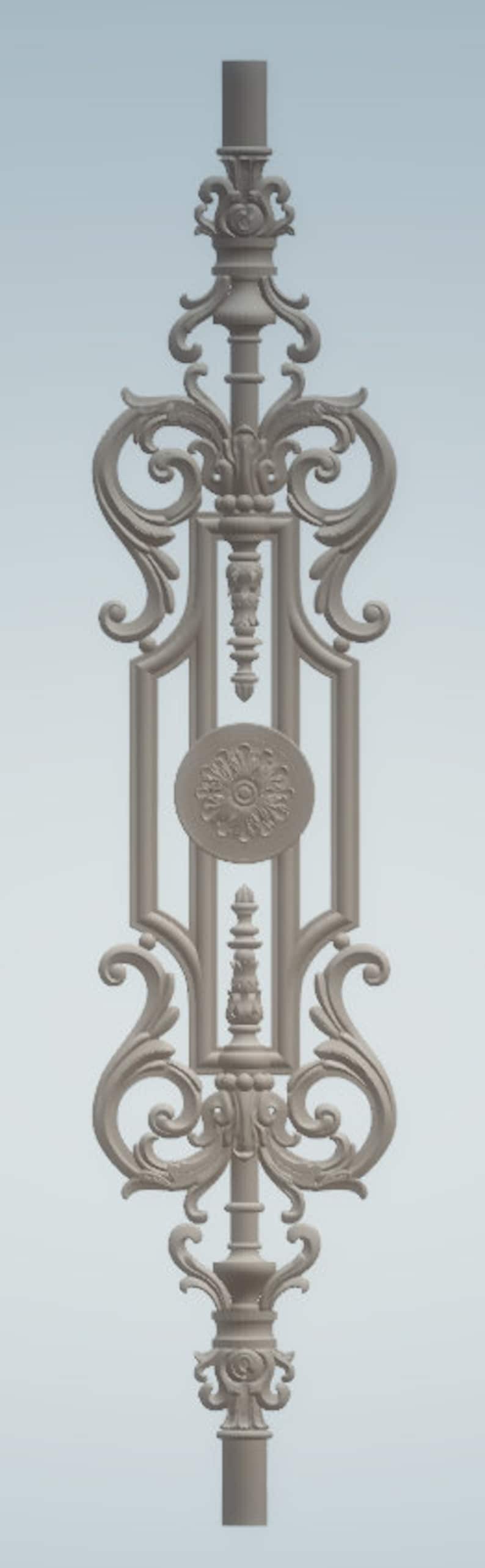3D STL Models Pillars Balusters Fences 67 Pcs Deco for CNC Router Aspire Artcam Engraver Carving ...