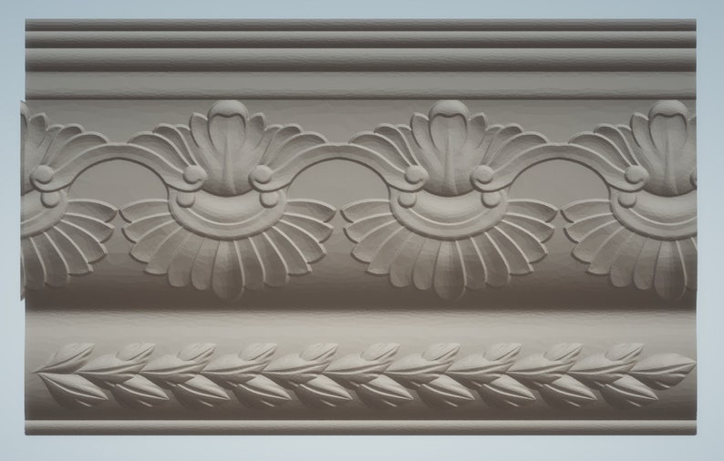 3D STL Models Baguette Borders Moldings Sills 166 Pcs Deco for CNC ...