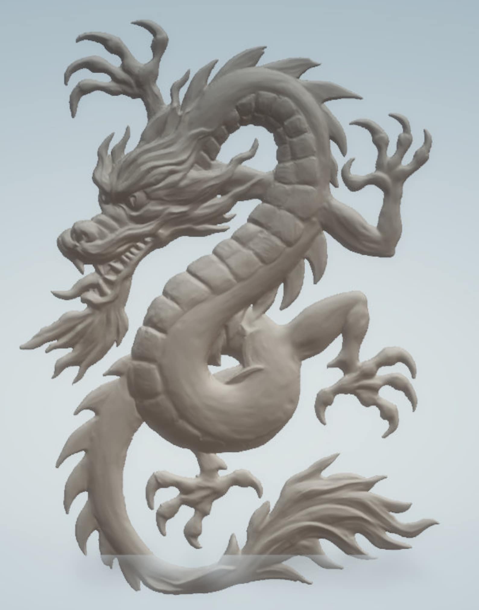 3D STL Models Dragons Deco for CNC Router Aspire Artcam Engraver ...
