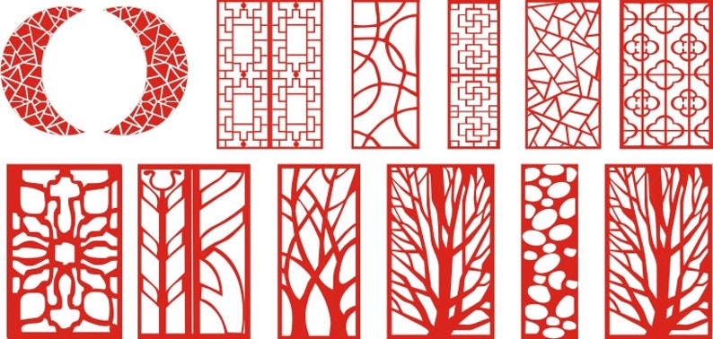 Decorative Panels DXF / EPS / SVG / Clipart/ Cut Files/ Cricut ...