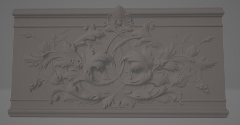 3D STL Models Baguette Borders Moldings Sills 166 Pcs Deco for CNC ...