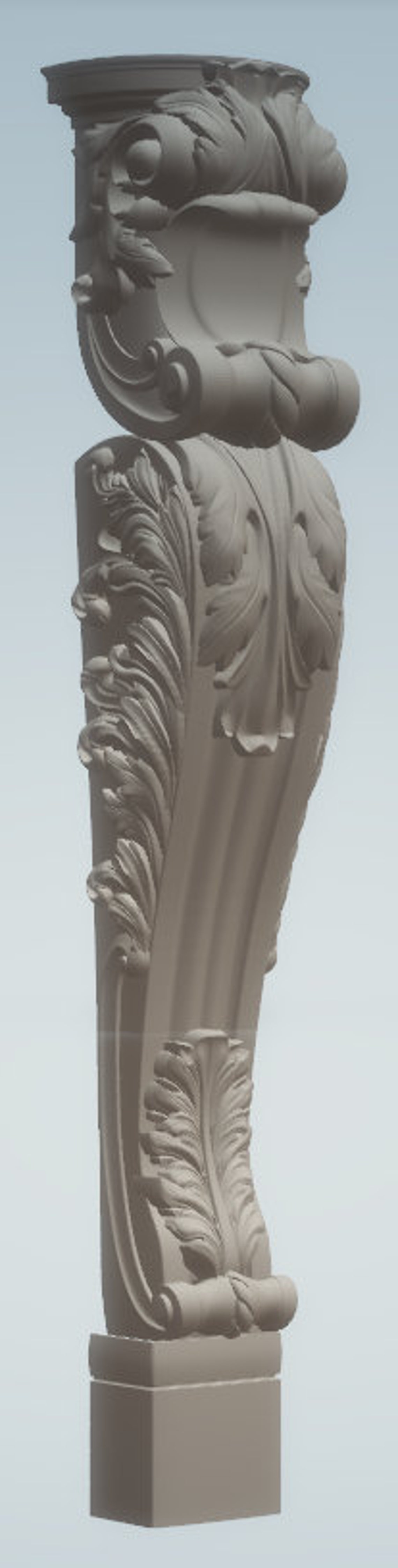 3D STL Models Furniture Table Columns Legs 96 Pcs Deco for CNC Router ...