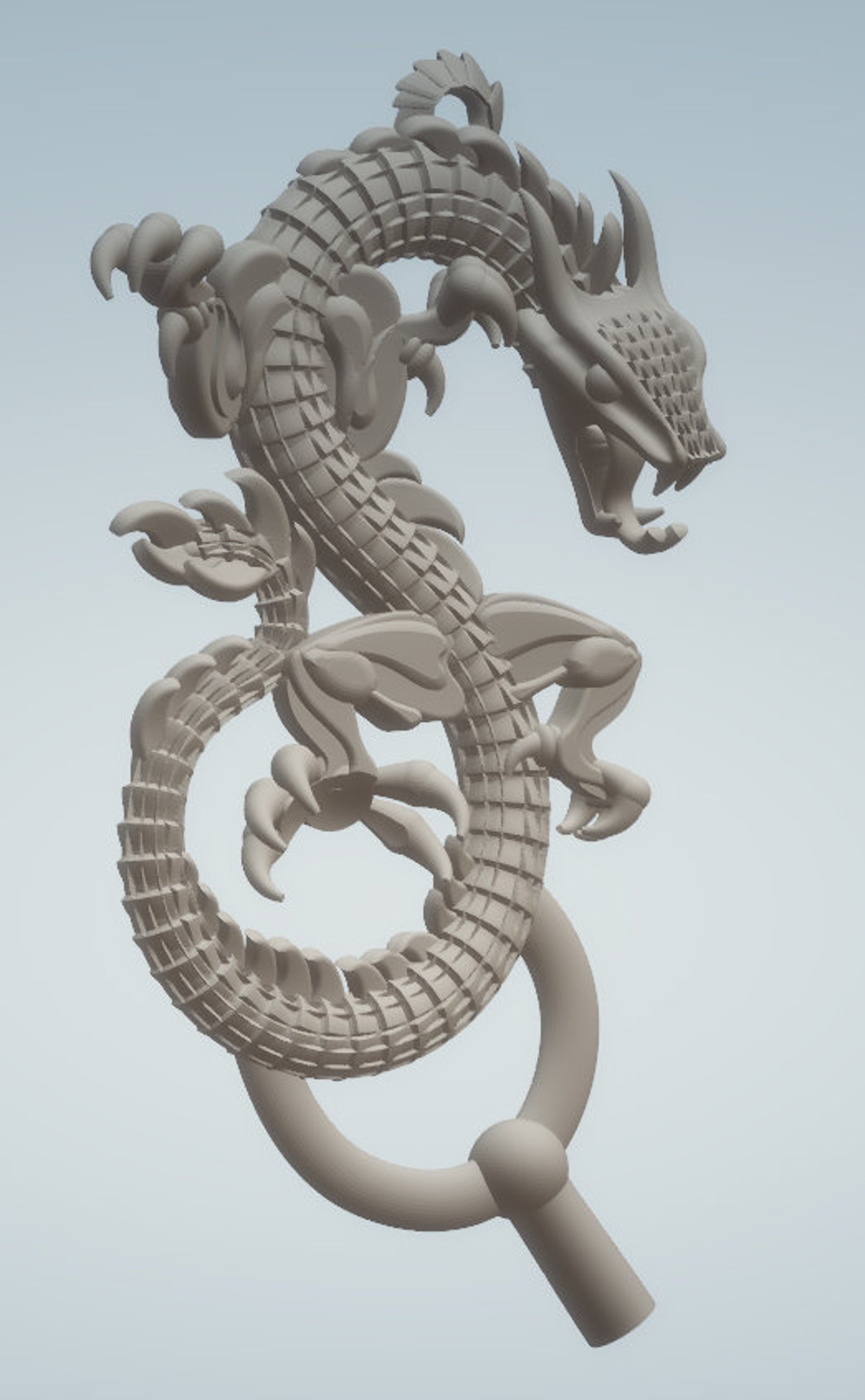 3D STL Models Dragons Deco for CNC Router Aspire Artcam Engraver ...