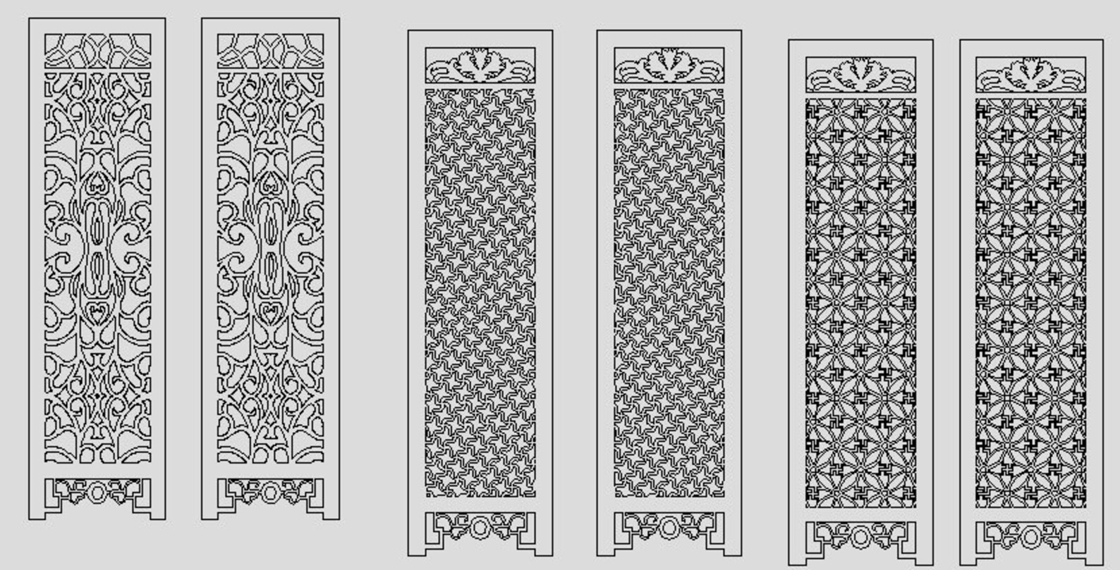 Decorative Panels DXF / EPS / SVG / Clipart/ Cut Files/ Cricut ...