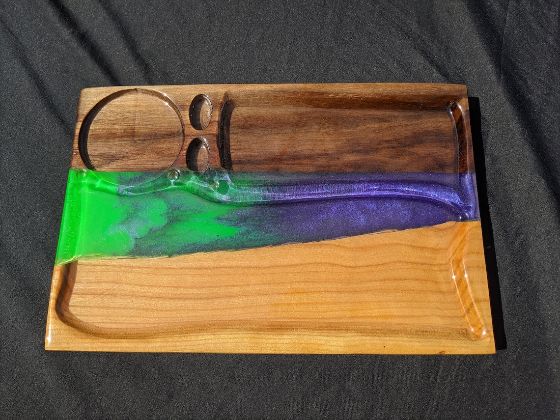 Live Edge Rolling Tray - Etsy