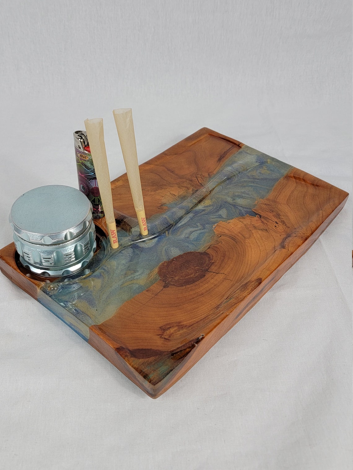 Live Edge Rolling Tray - Etsy