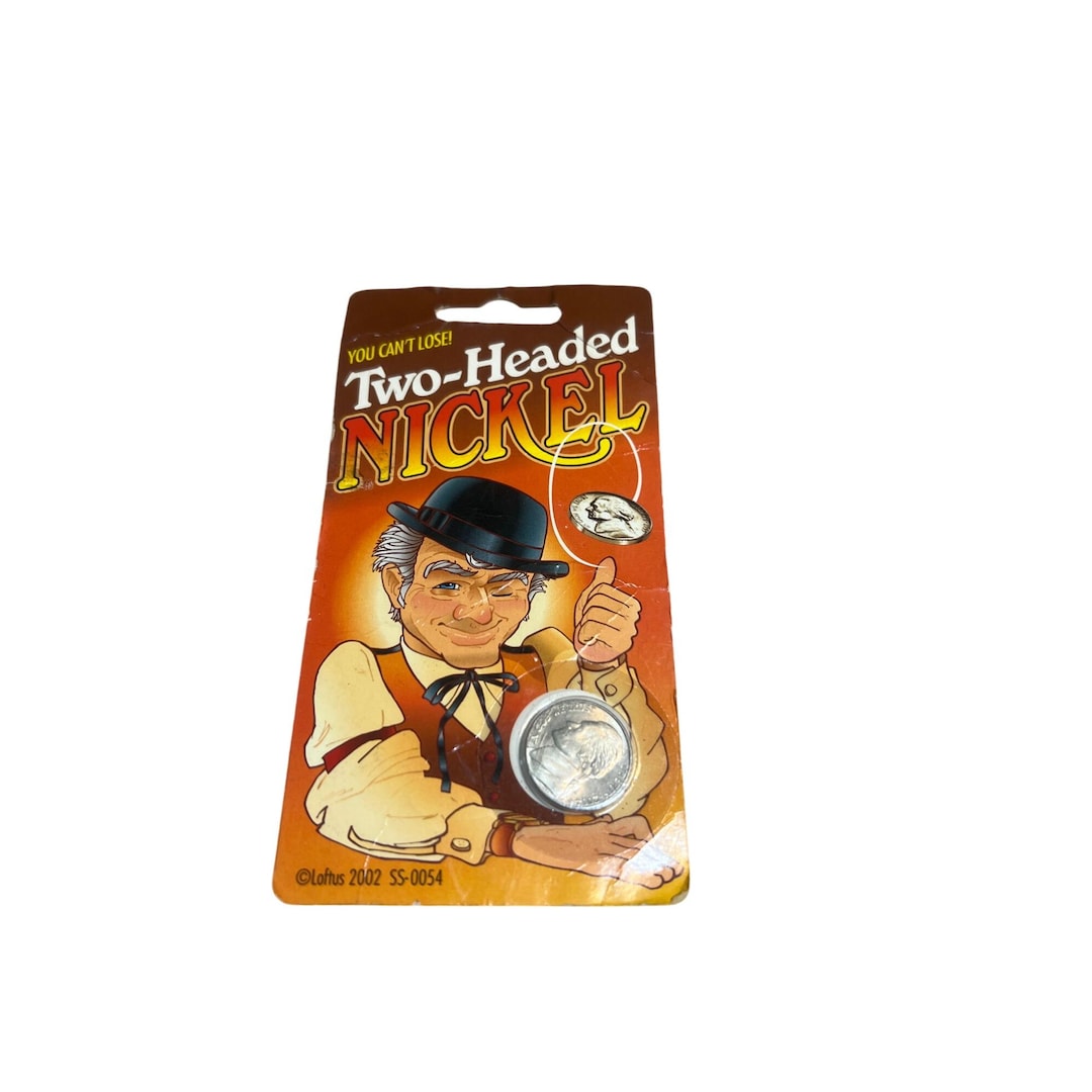 Vintage Two-headed Nickel Trick Coin 2002 Loftus Magic Novelty New ...