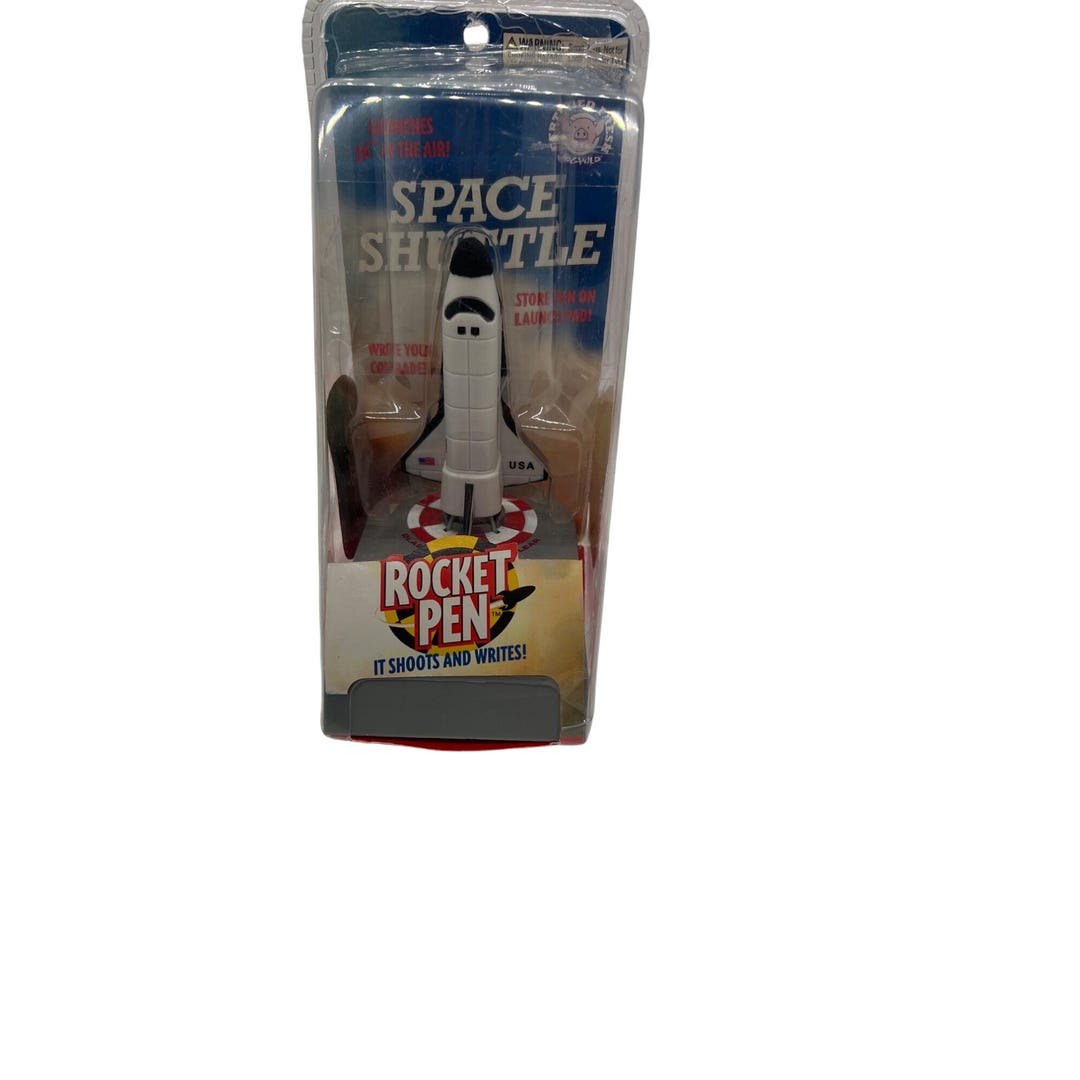Rocket Pen Space Shuttle Shoots Writes Fun Toy by Hog Wild New Original ...