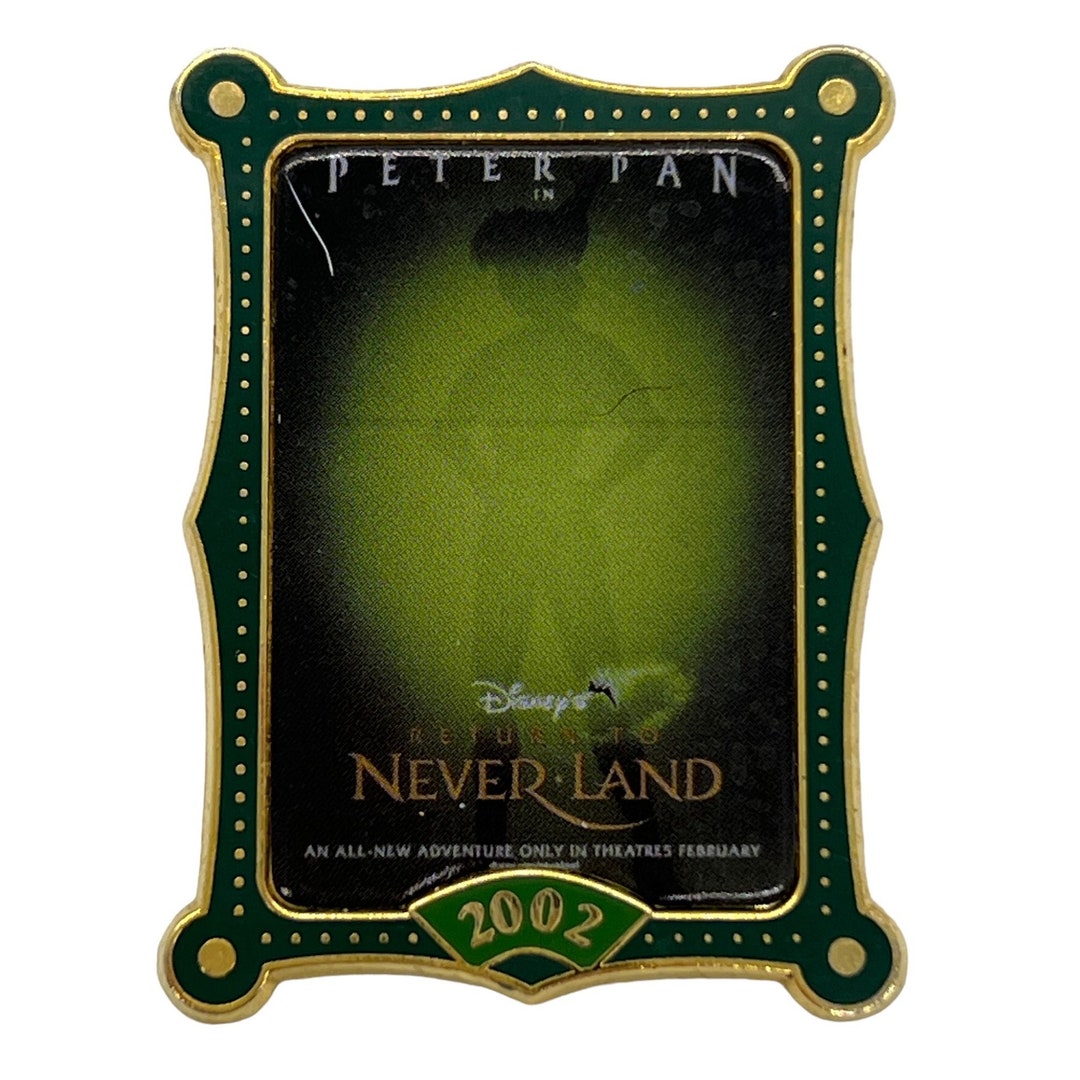 Vintage 2002 Disney Peter Pan Neverland Movie Poster Pin 12 Months of ...