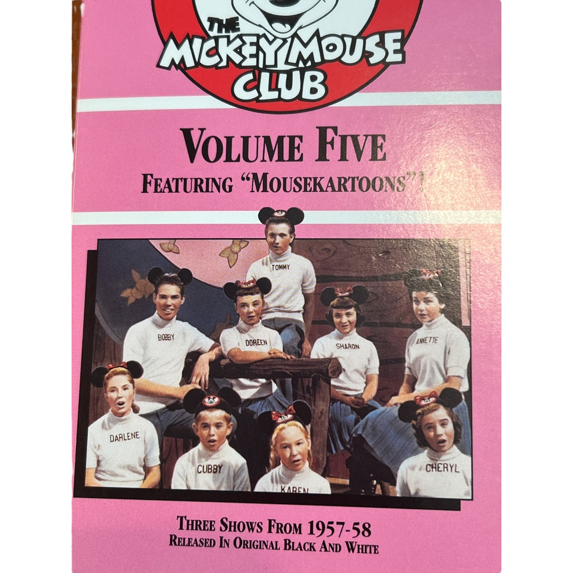 2 Vintage Disney Mickey Mouse Club VHS Tapes Vol. 5 Vol. 8 Each Has 3 ...