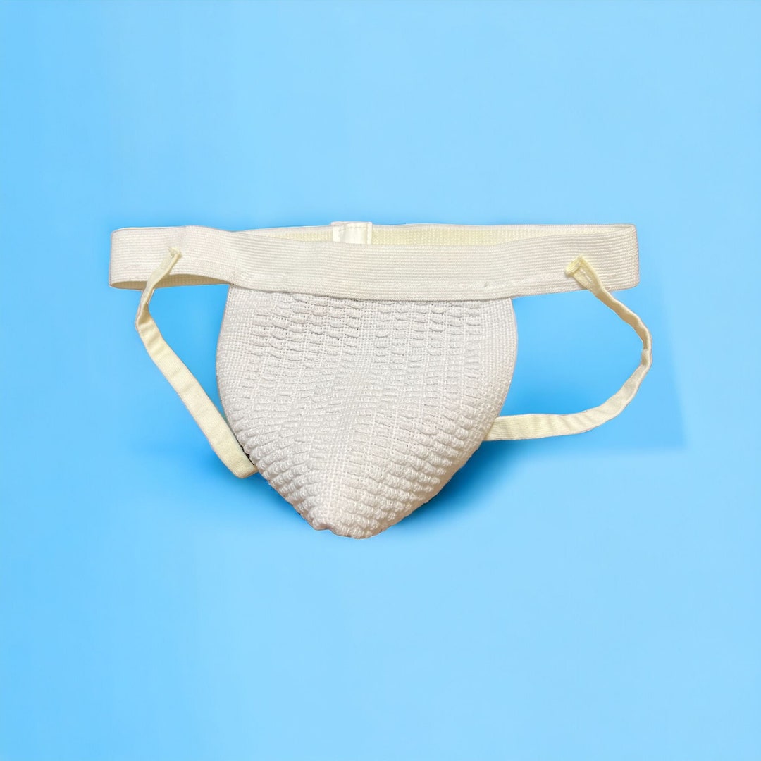 Vintage Jock Strap Athletic Supporter Cup is Woven Material Size M 12 ...