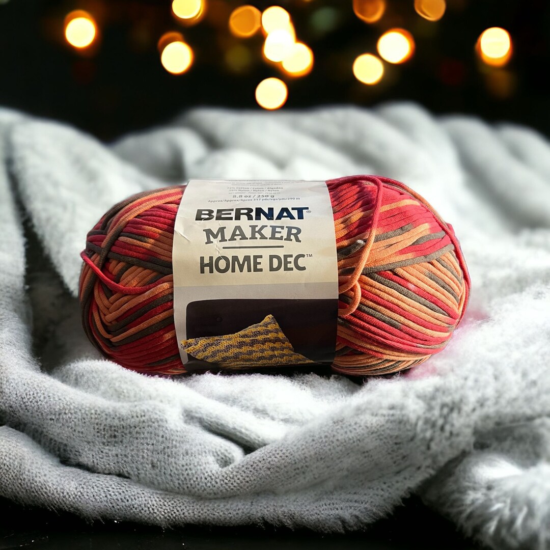 Bernat Maker Home Dec Yarn Spice Vargiegate Bulky 317 Yards NEW - Etsy