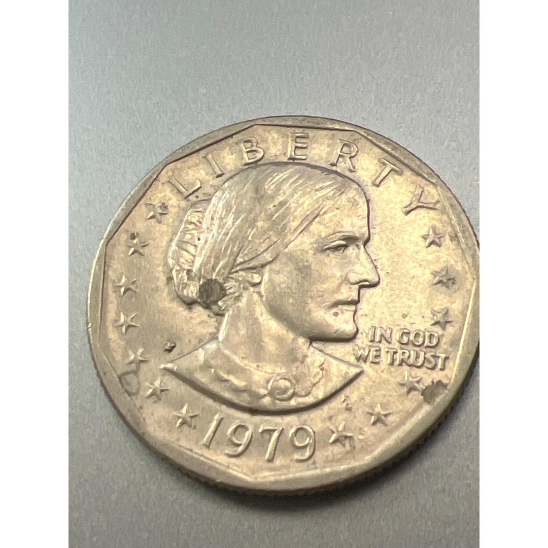 1979 Susan B. Anthony One Dollar Coin United States Currency Rare ...