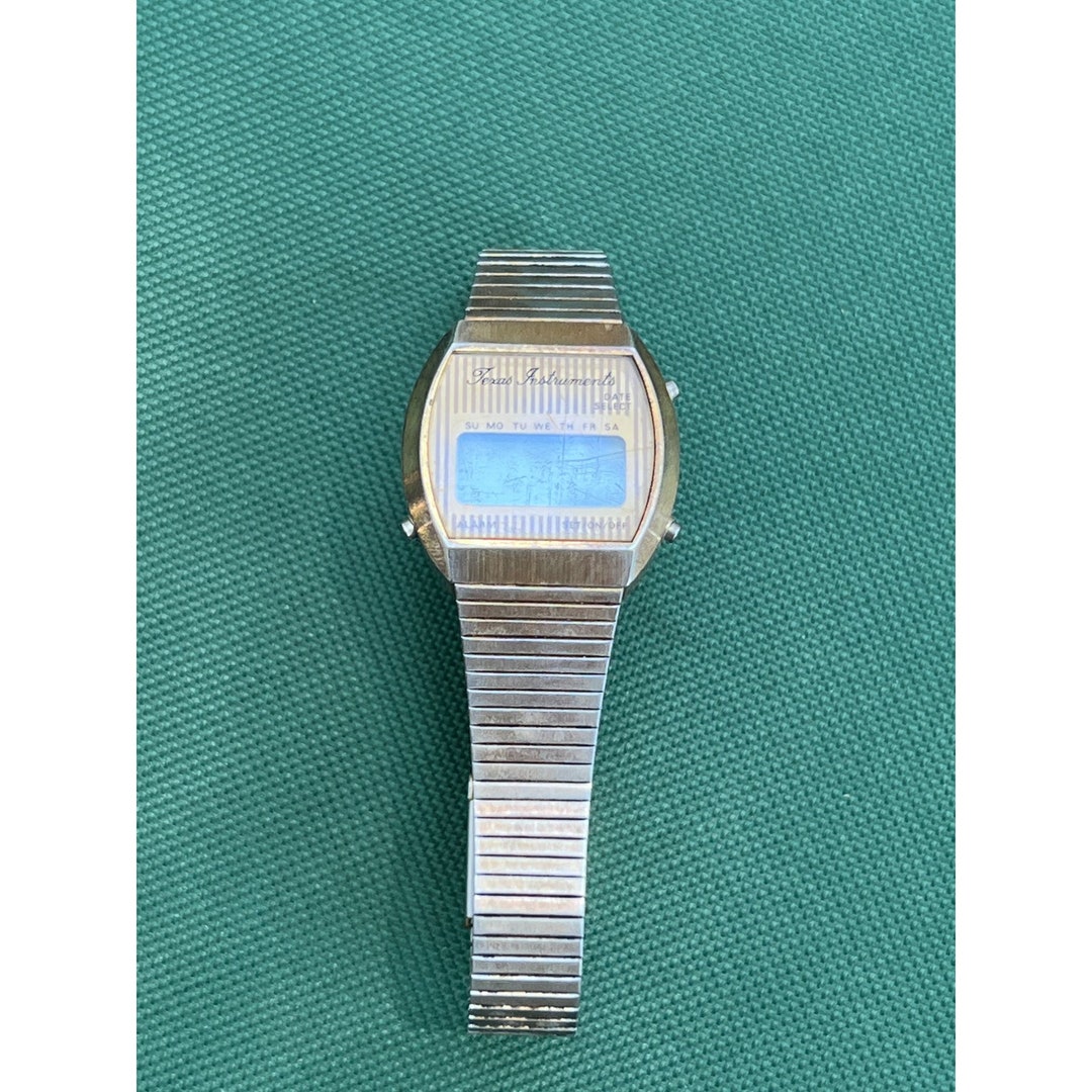 Vintage Texas Instruments Digital Watch Gold Tone Womens - Etsy