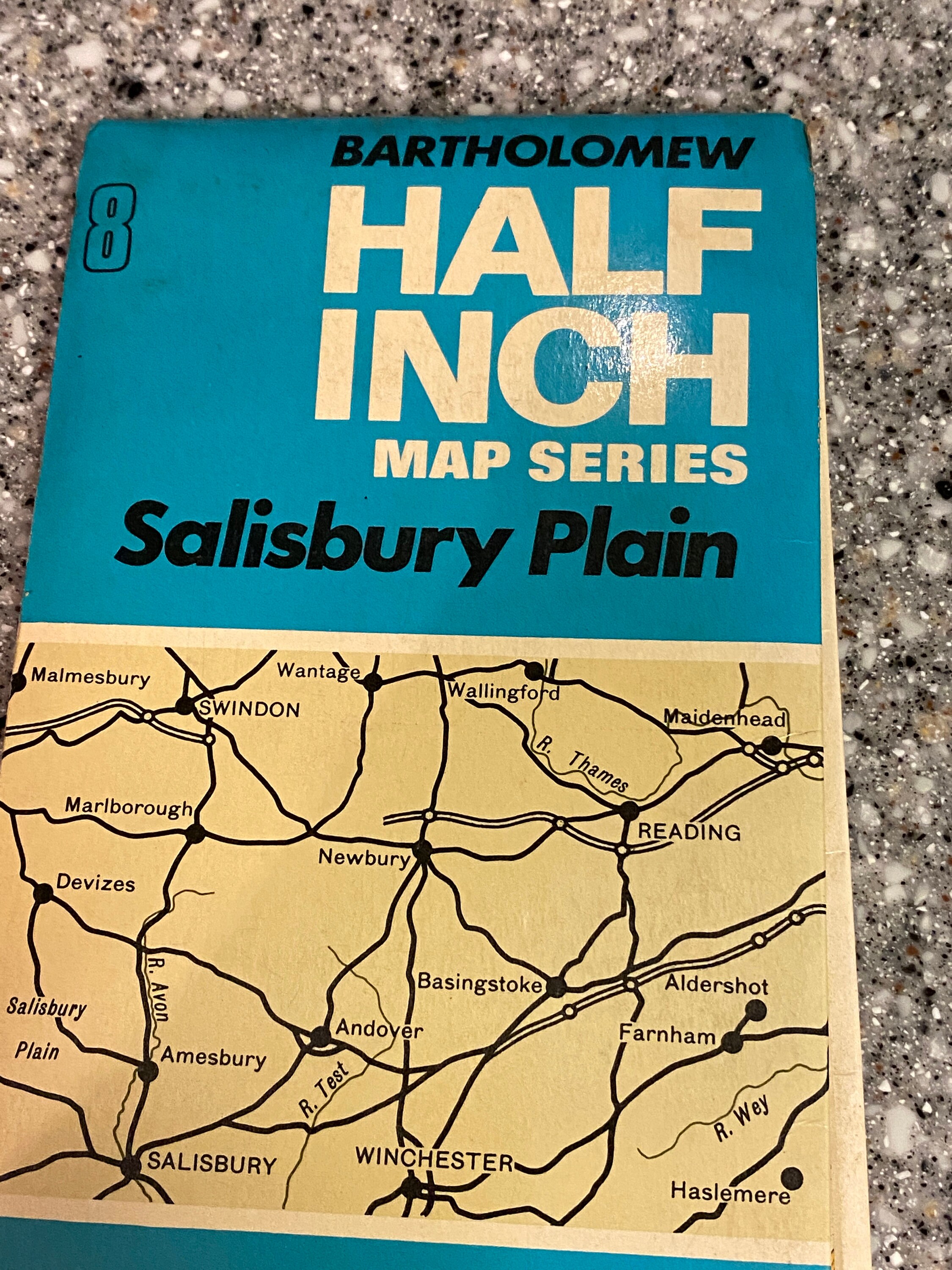 Vintage Bartholomew Half Inch Map Series Salisbury Plain - Etsy
