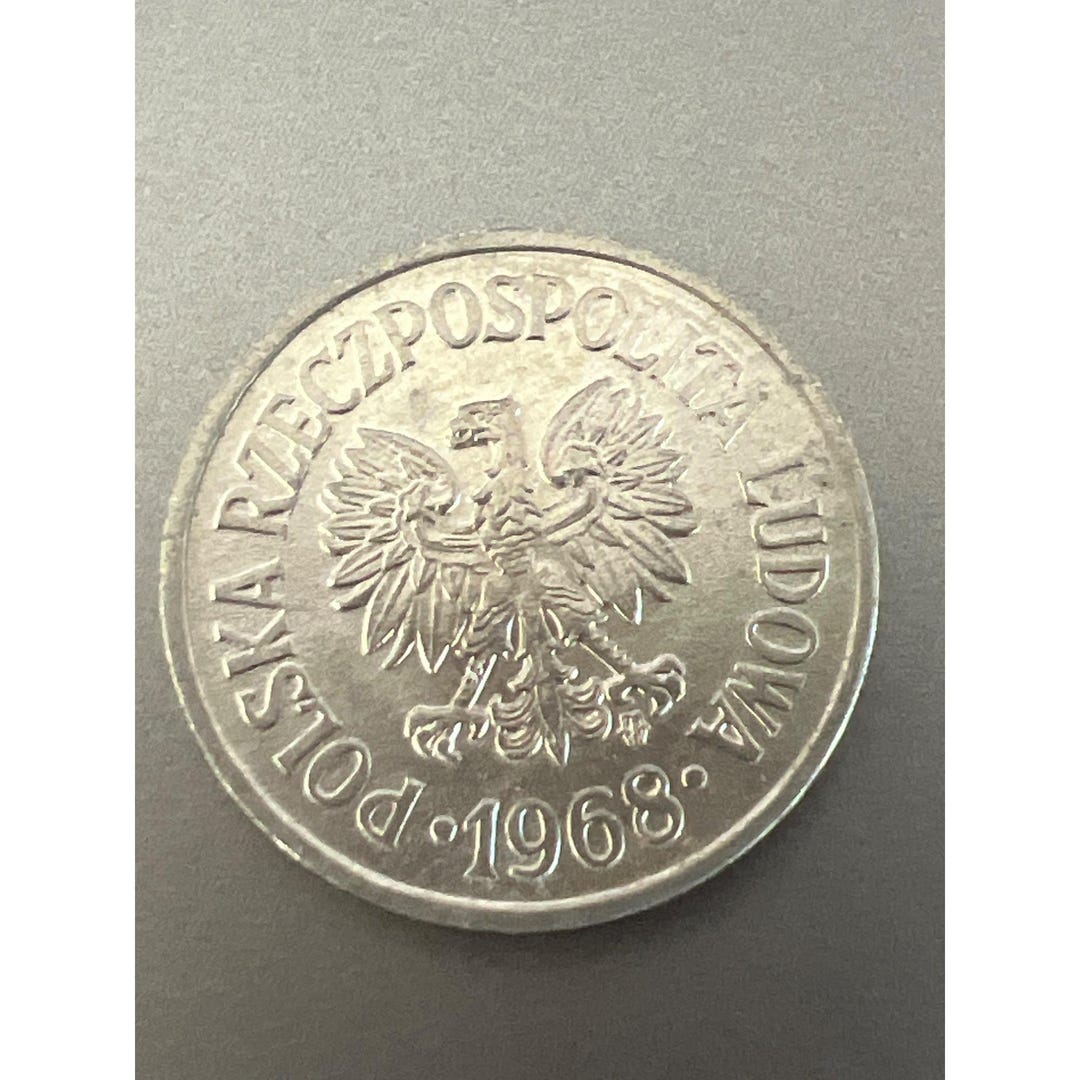 10 Groszy Polish Coin 1968 Polska Rzeczpospolita Ludowa Vintage ...
