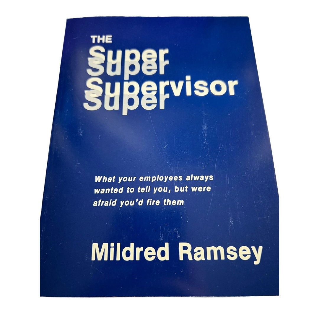 Vintage 1986 the Super Supervisor Paperback Book Mildred Ramsey - Etsy