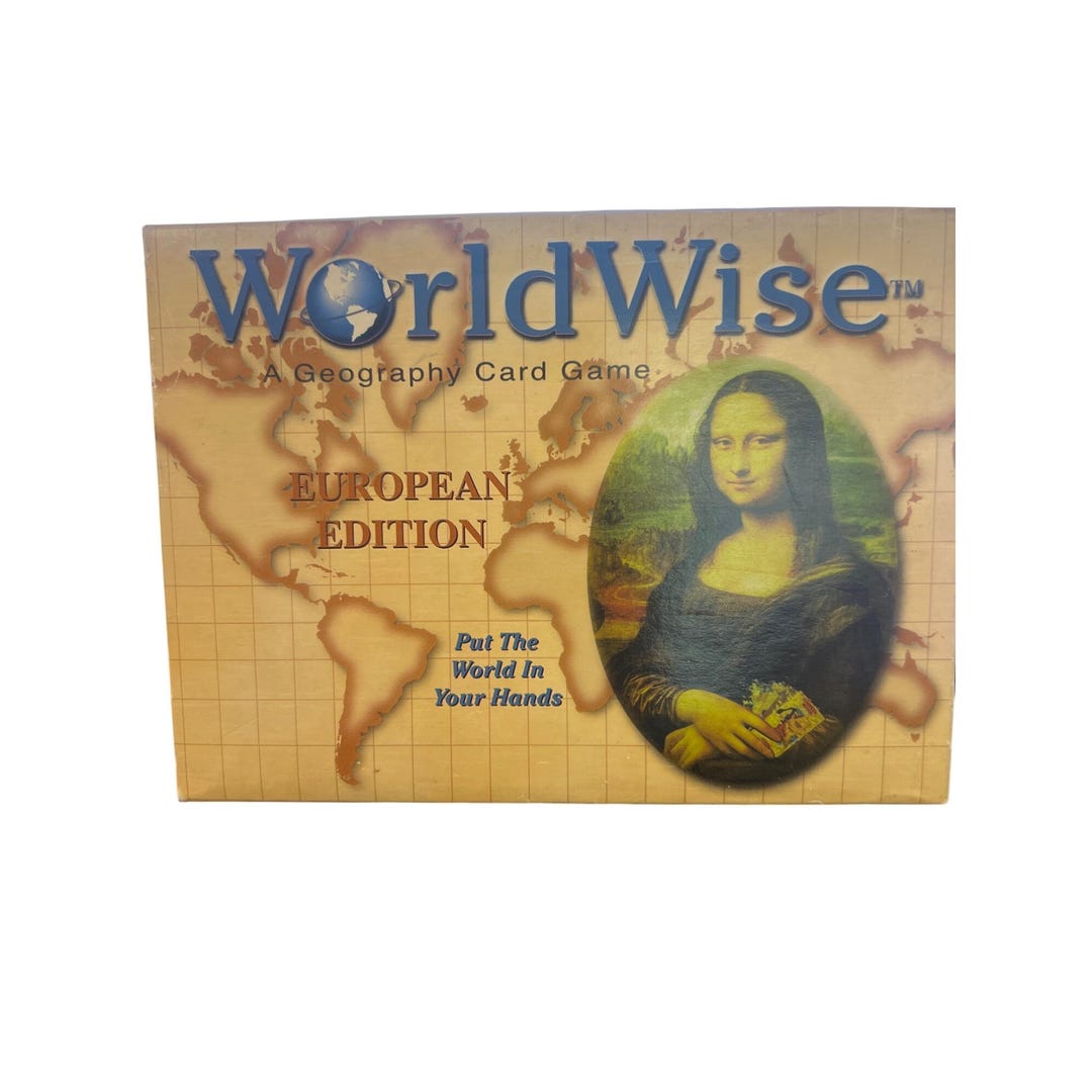 Worldwise European Edition Geography Card Game Put World in Your Hands ...