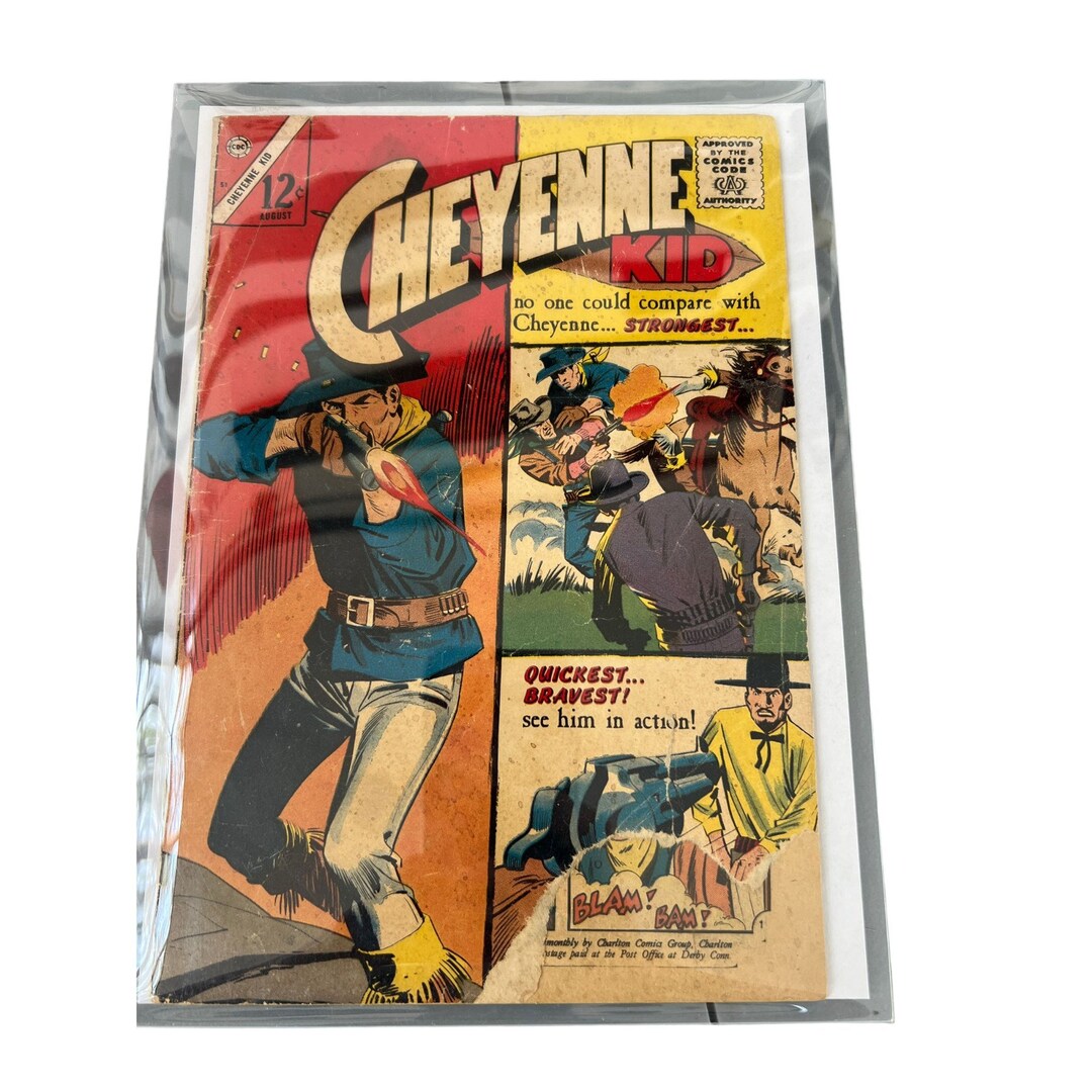 Vintage Cheyenne Kid Comic Book 1960s Silver Age Corner Torn - Etsy