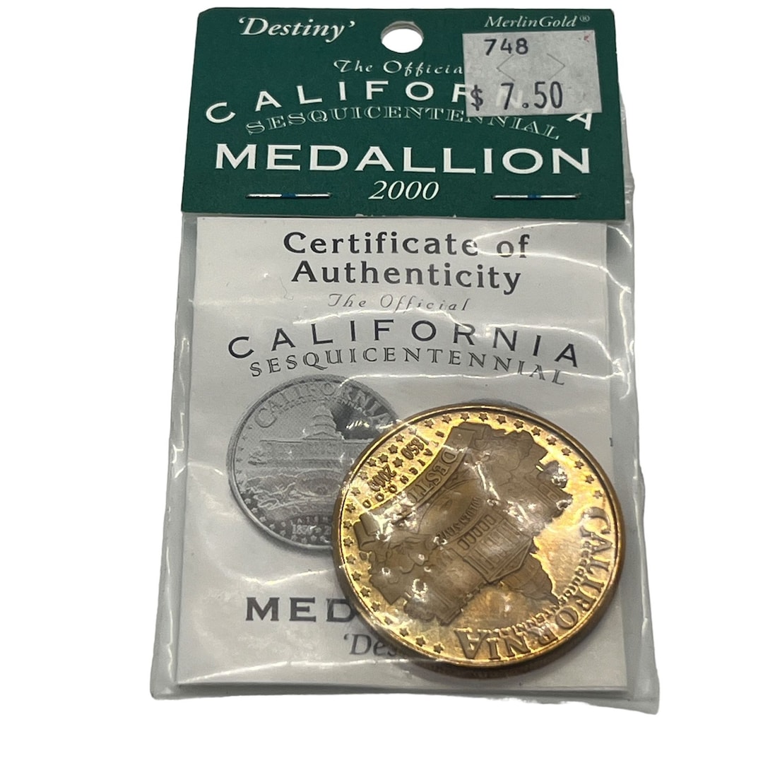 Vintage 2000 Official California Sesquicentennial Medallion Destiny NEW ...