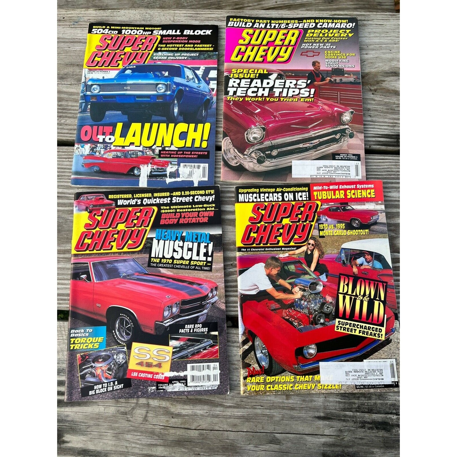 Vintage Lot of 4 Super Chevy Magazine 1995 February March April May - Etsy