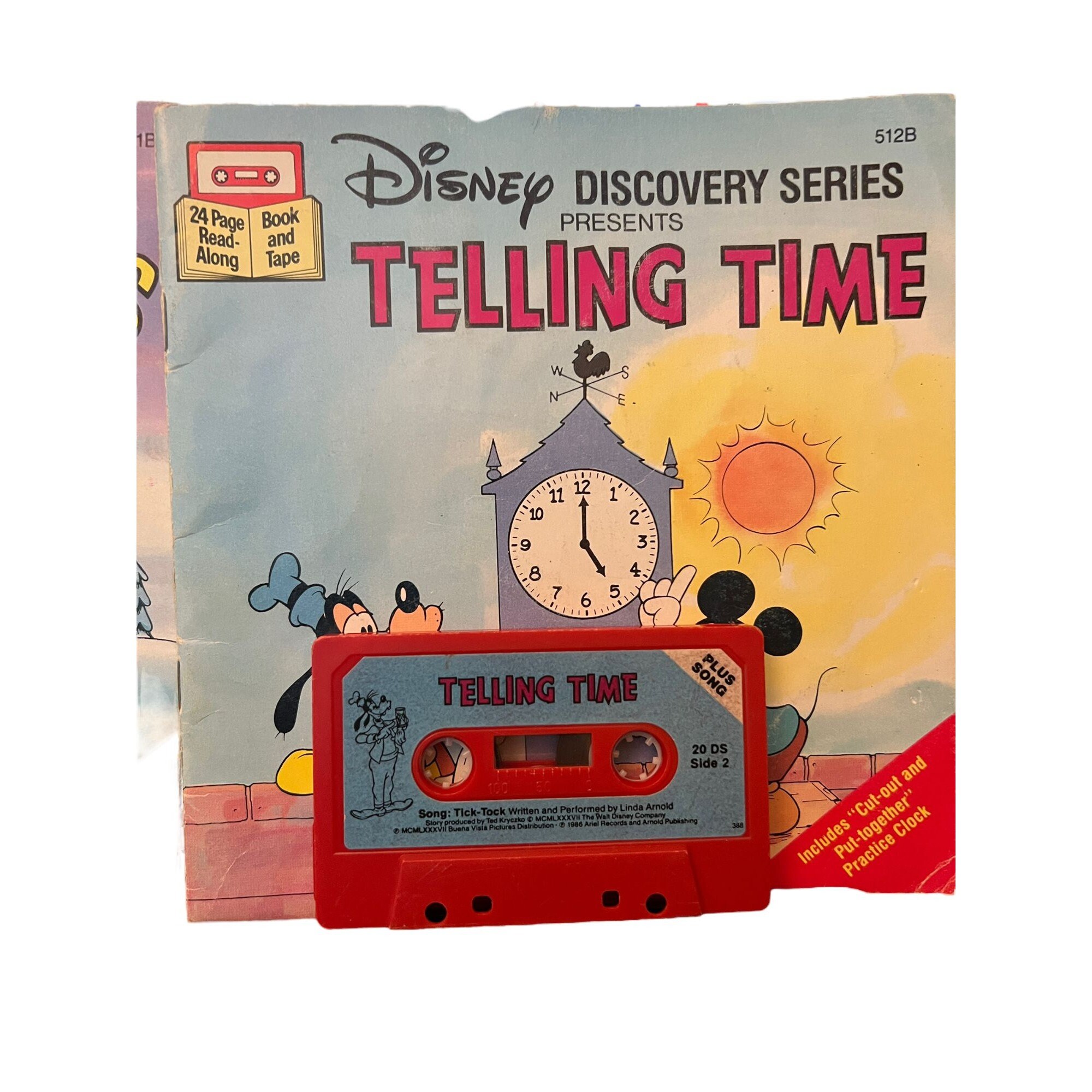 2 Vintage Disney Discovery Series Read Along Books Cassette Telling ...