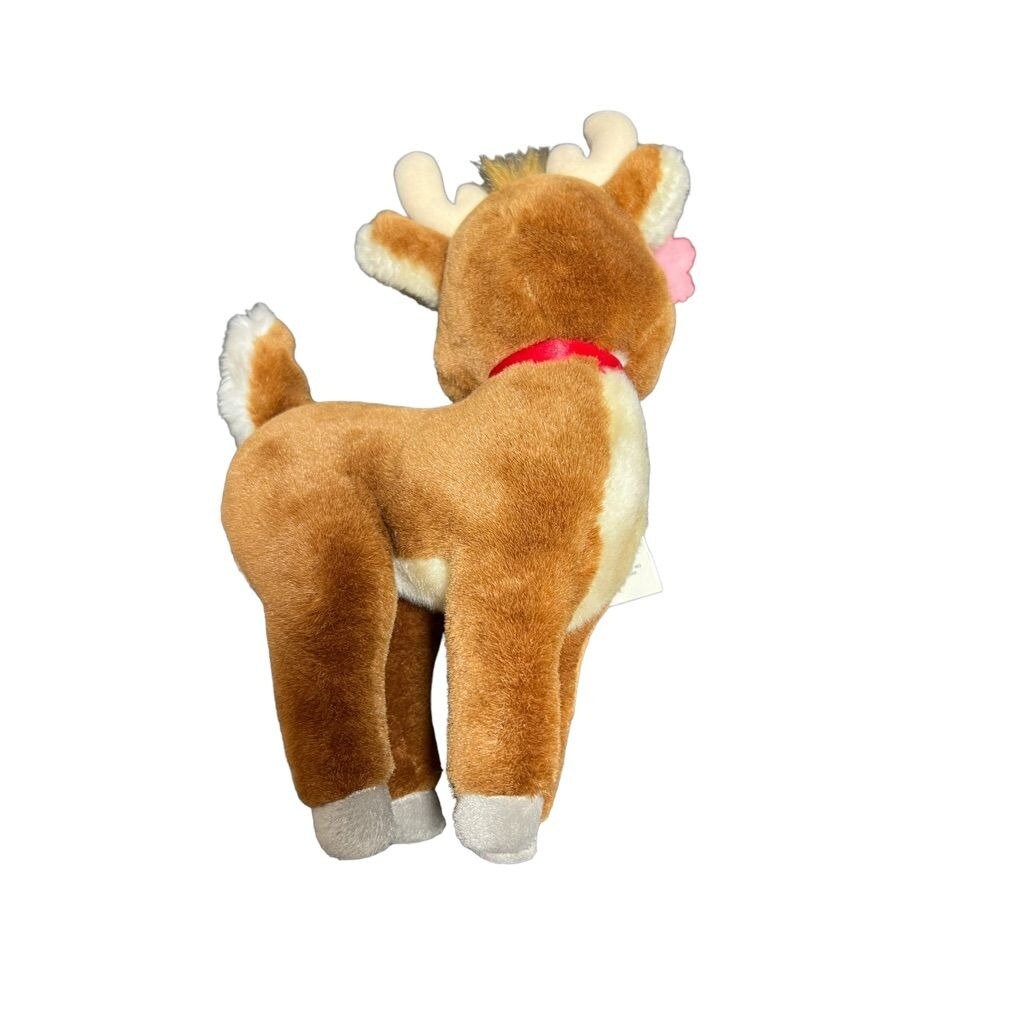 Vintage Applause Rudolph Red Nose Reindeer 12" Tall Plush Stuffed ...
