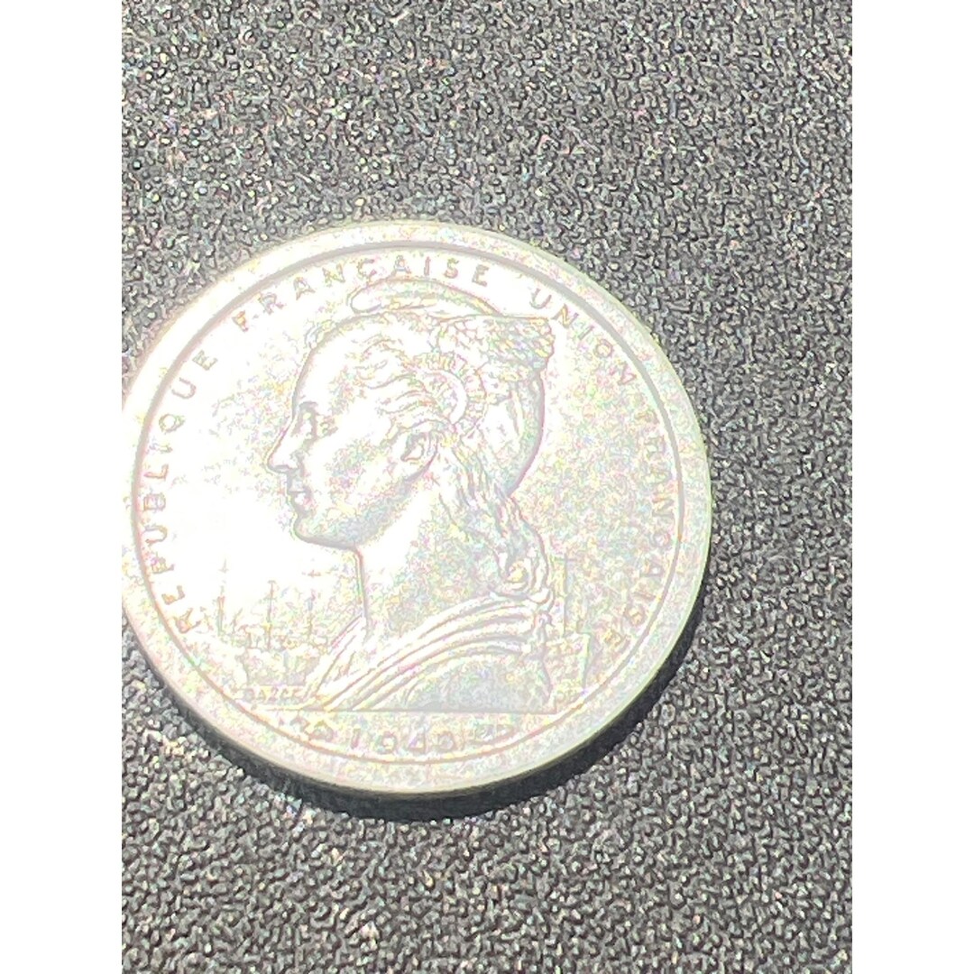 1948 French West Africa Cameroon 1 Franc Coin With Antelope Design - Etsy