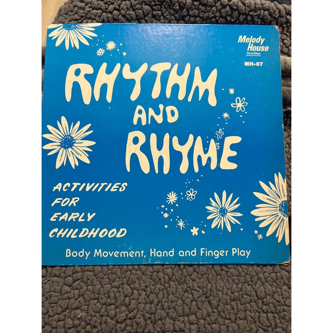 Vintage Rhythm Rhyme Vinyl Record Activities Early Childhood Melody ...