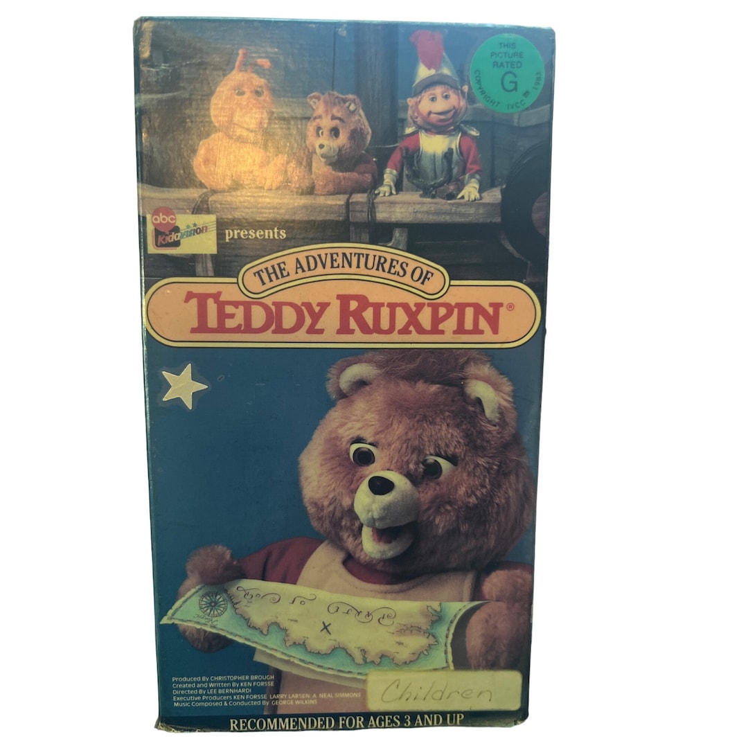 The Adventures of Teddy Ruxpin VHS Tape 1986 ABC Video Kidavision - Etsy