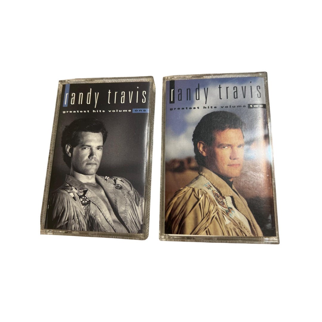 Randy Travis Greatest Hits Volumes One & Two Cassette Tapes Country ...