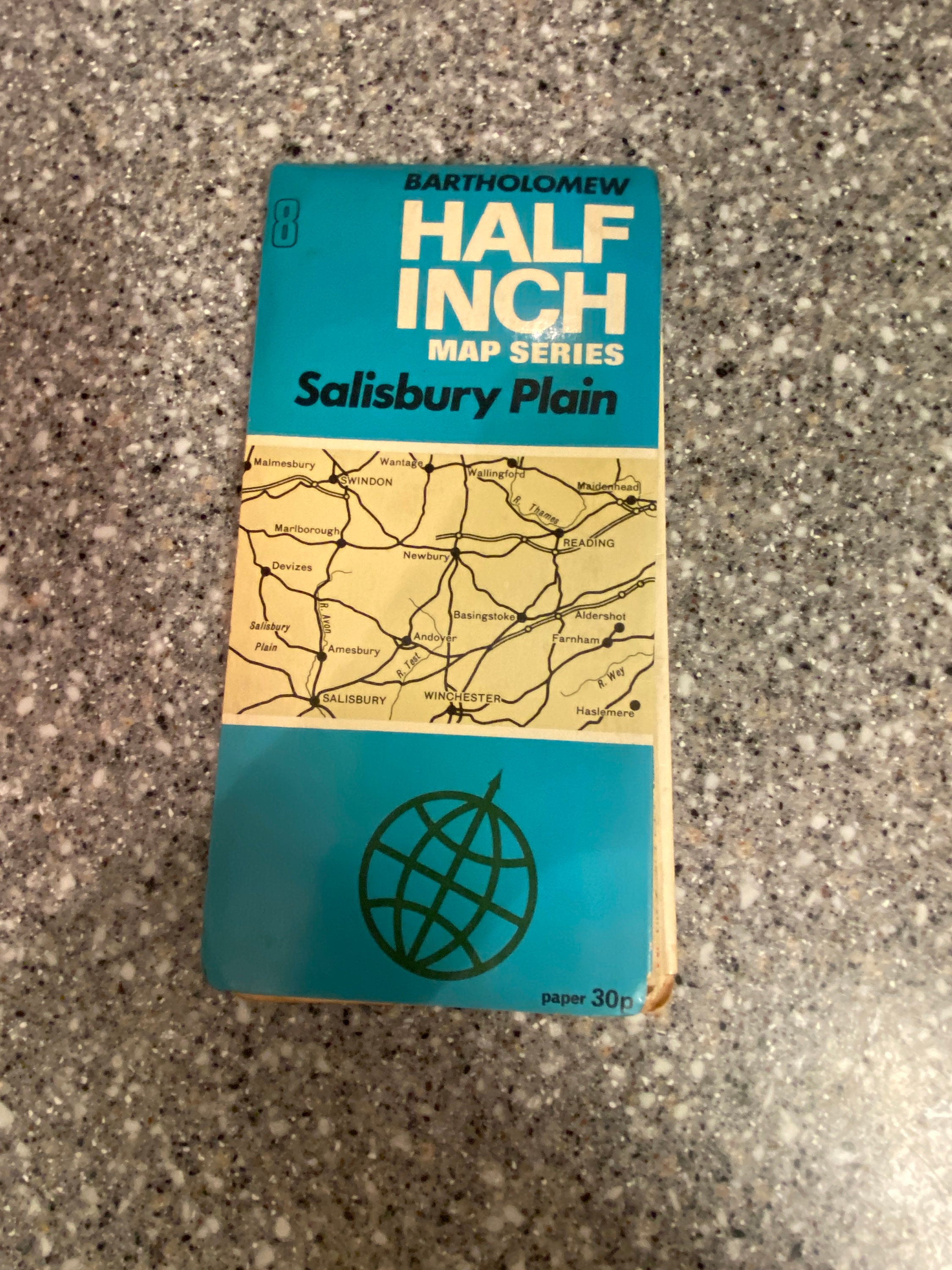 Vintage Bartholomew Half Inch Map Series Salisbury Plain - Etsy