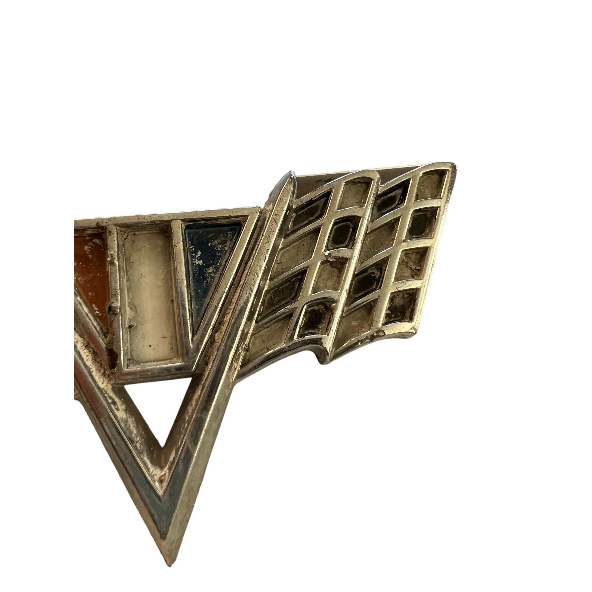 Vintage 64-67 Chevrolet V8 Original GM Flag Emblem 3840318 Flags - Etsy