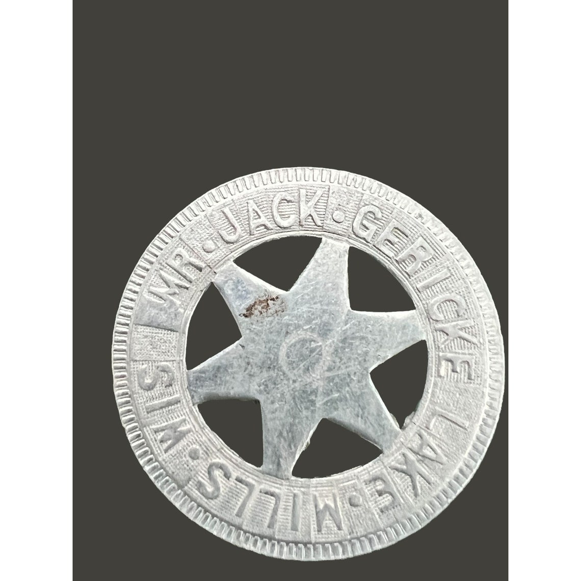 RARE Vintage WWII Lucky Star Coin Token Mr Jack Gericke Lake Mills Wi ...