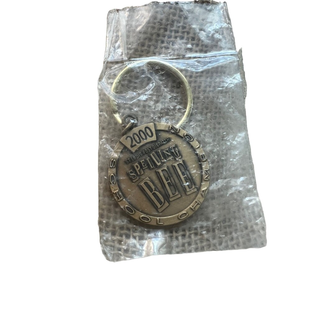 Vintage 2000 St Louis Post Dispatch Spelling Bee Keychain School ...