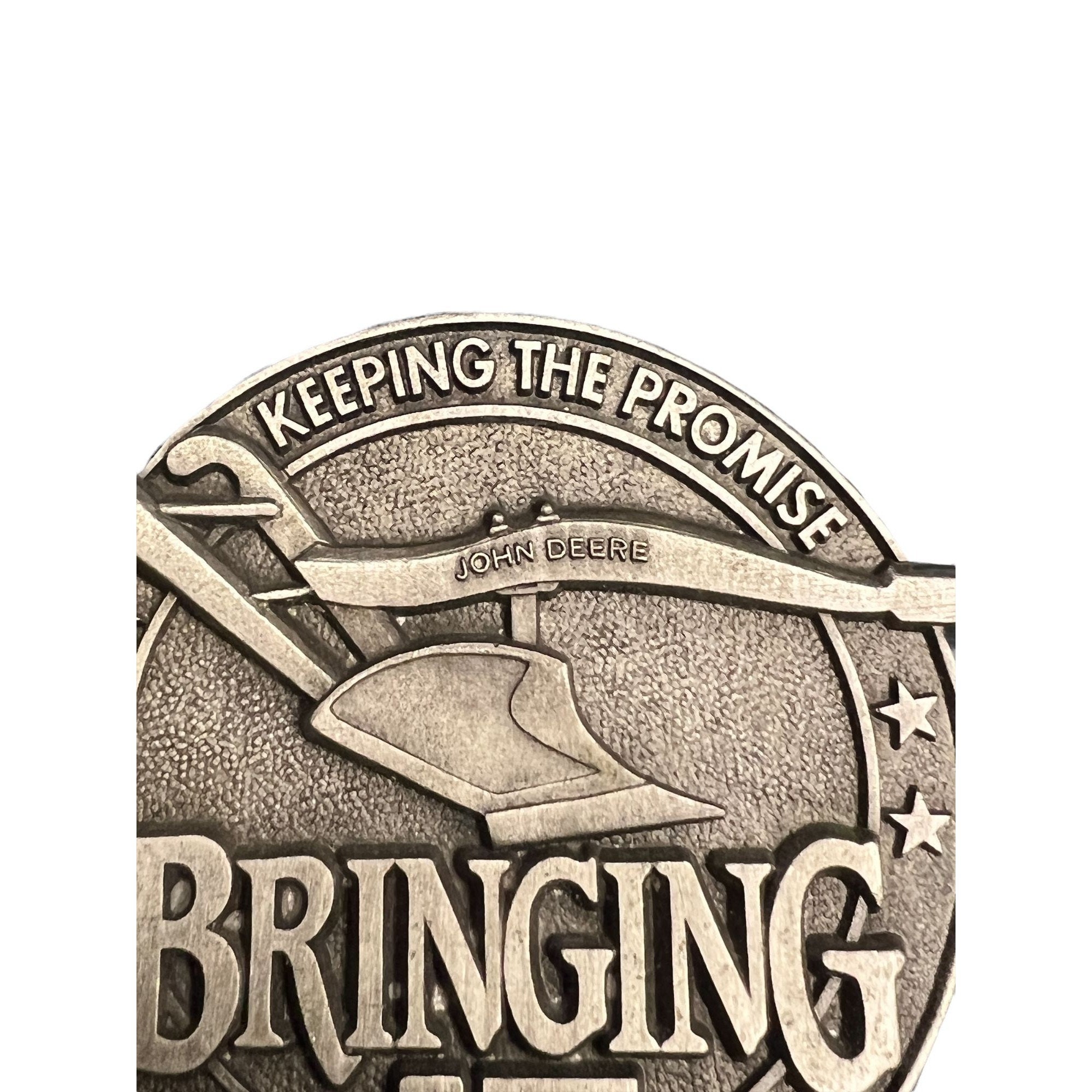 Vintage John Deere Keeping Promise Bringing It Home Medallion Emblem ...
