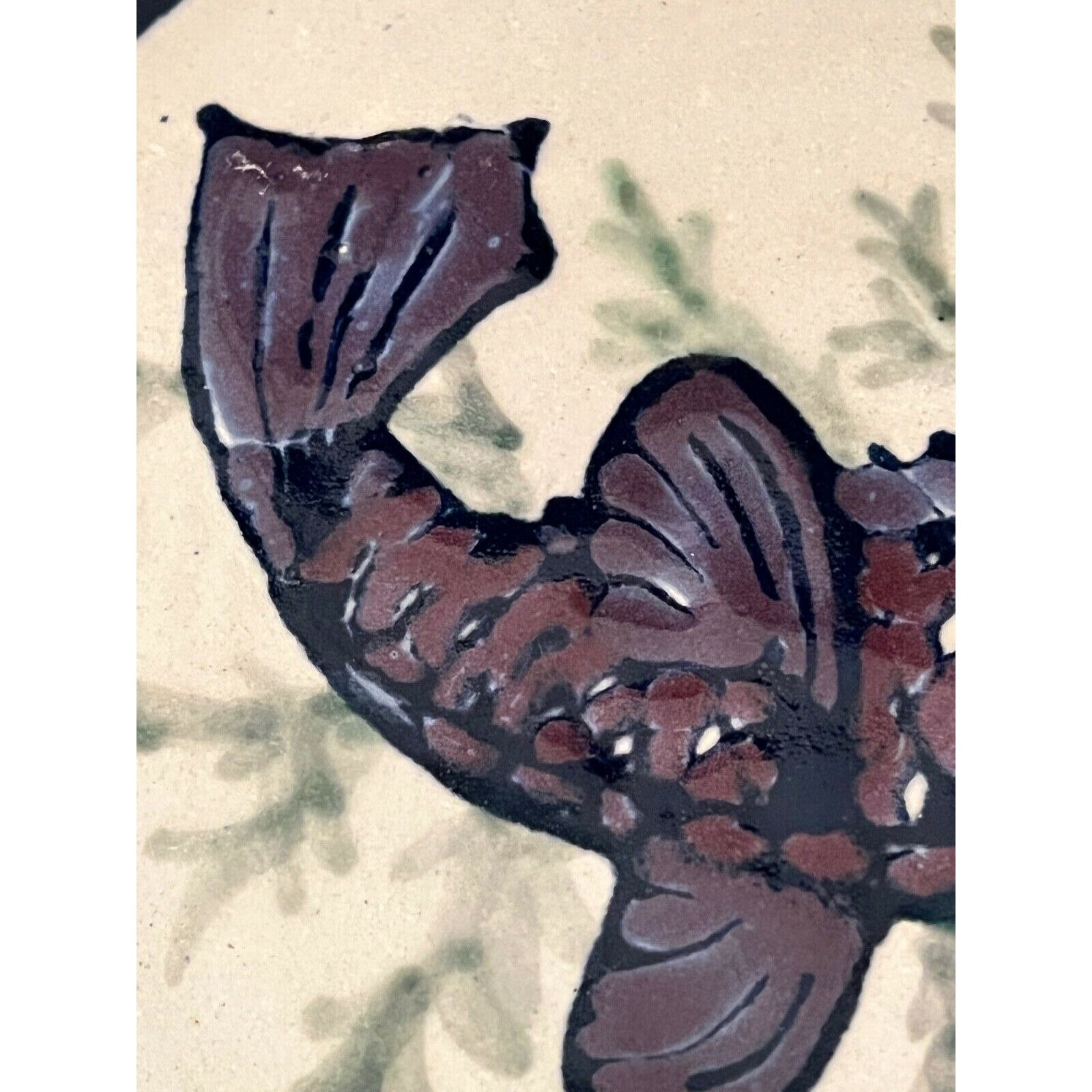 Vintage Studio Pottery Plate Koi Fish Nancy Redman North Carolina ...