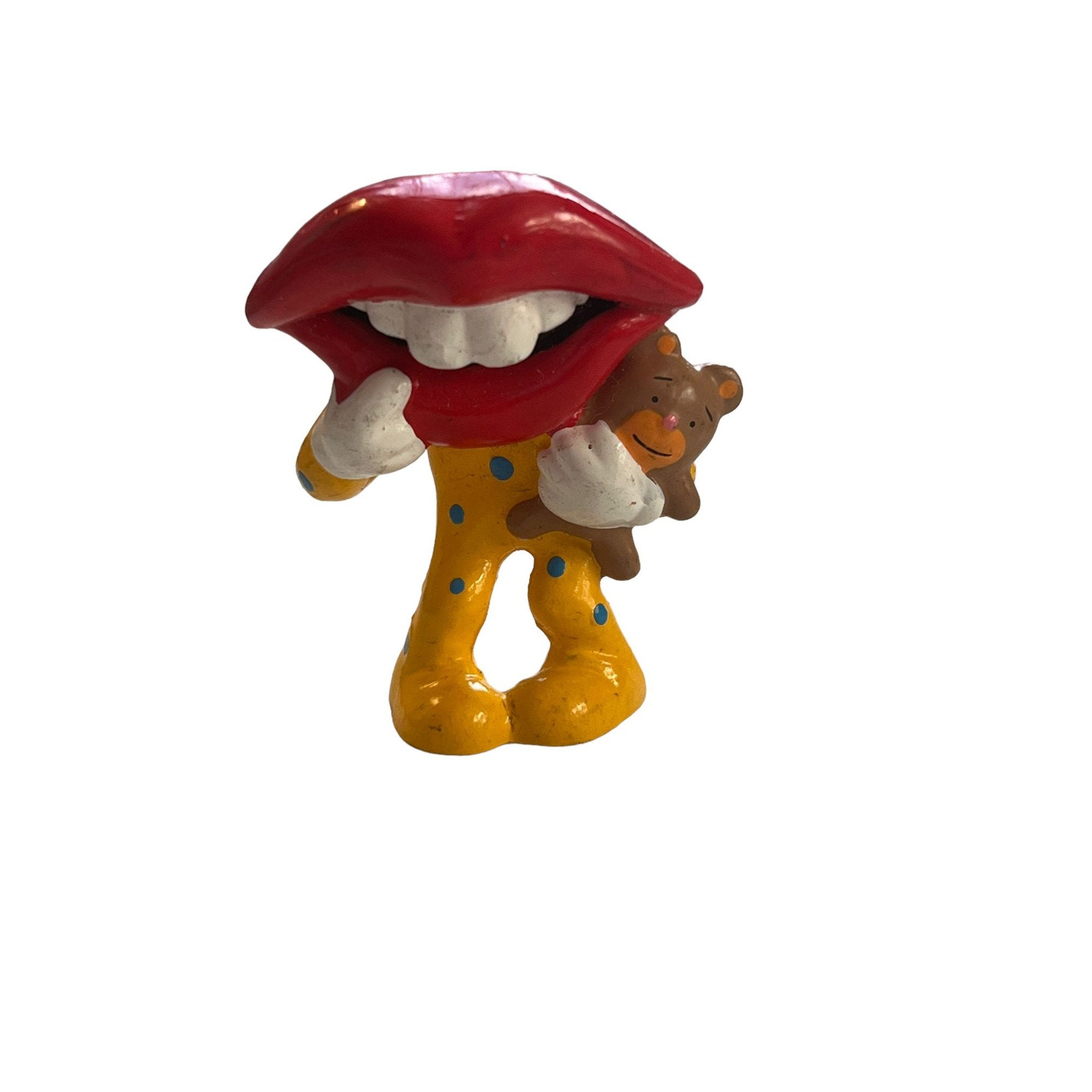 Vintage 80s General Foods Applause Tang Lips PVC Figure 2 Teddy Bear - Etsy