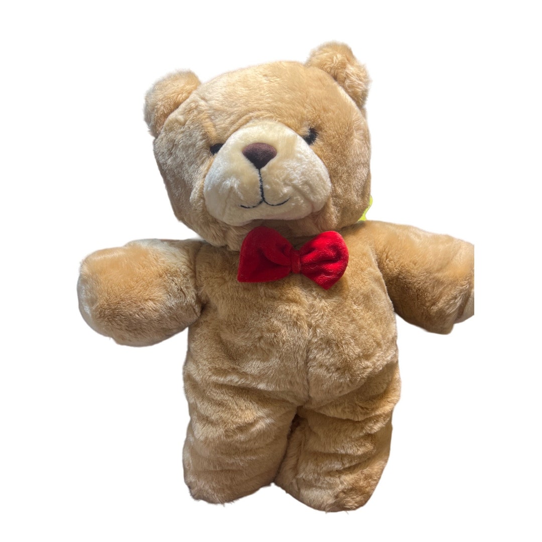 Vintage Gerber TLC Teddy Bear With Red Bow Tie Plush Stuffed Animal 20 ...