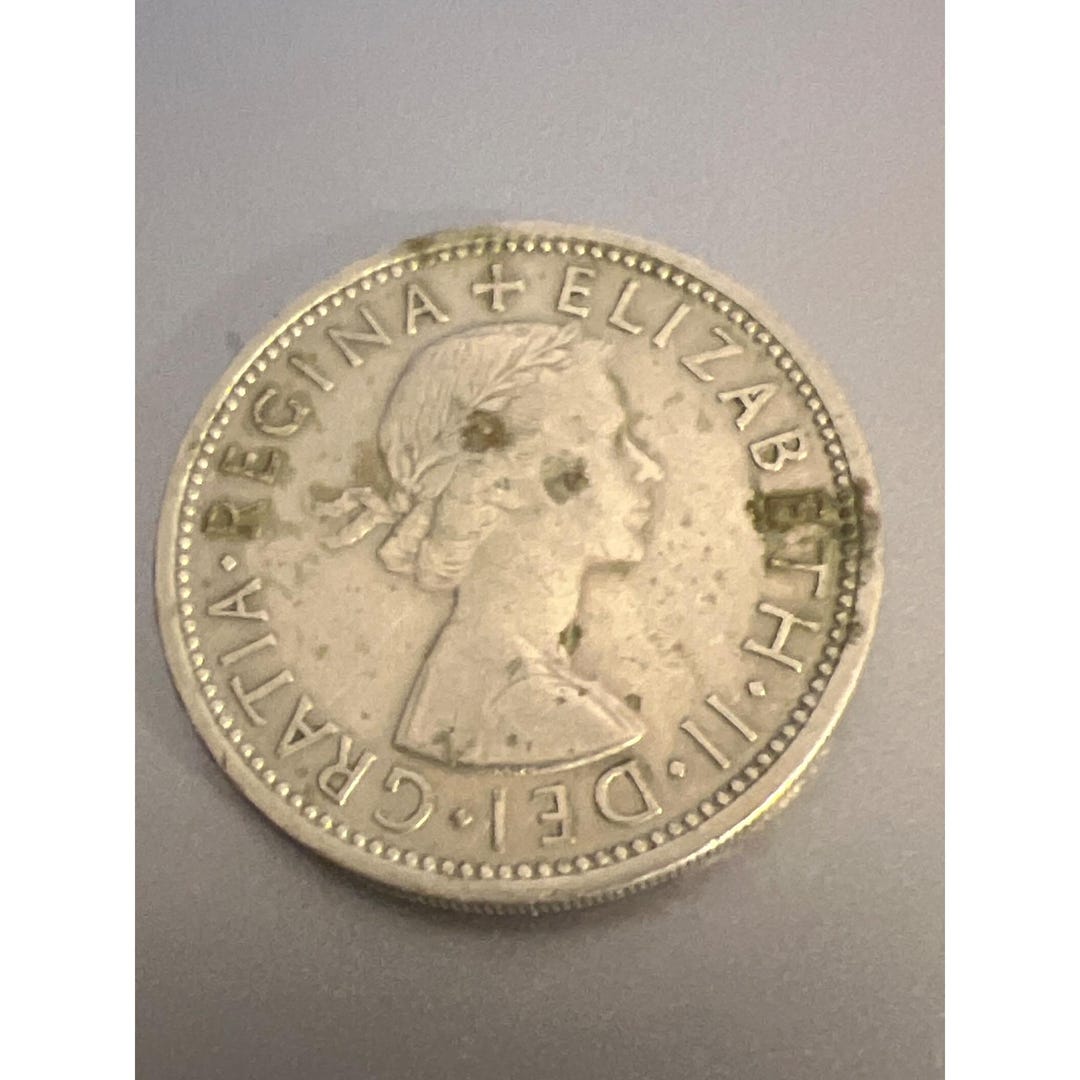 1966 British One Shilling Coin With Queen Elizabeth II Portrait - Etsy