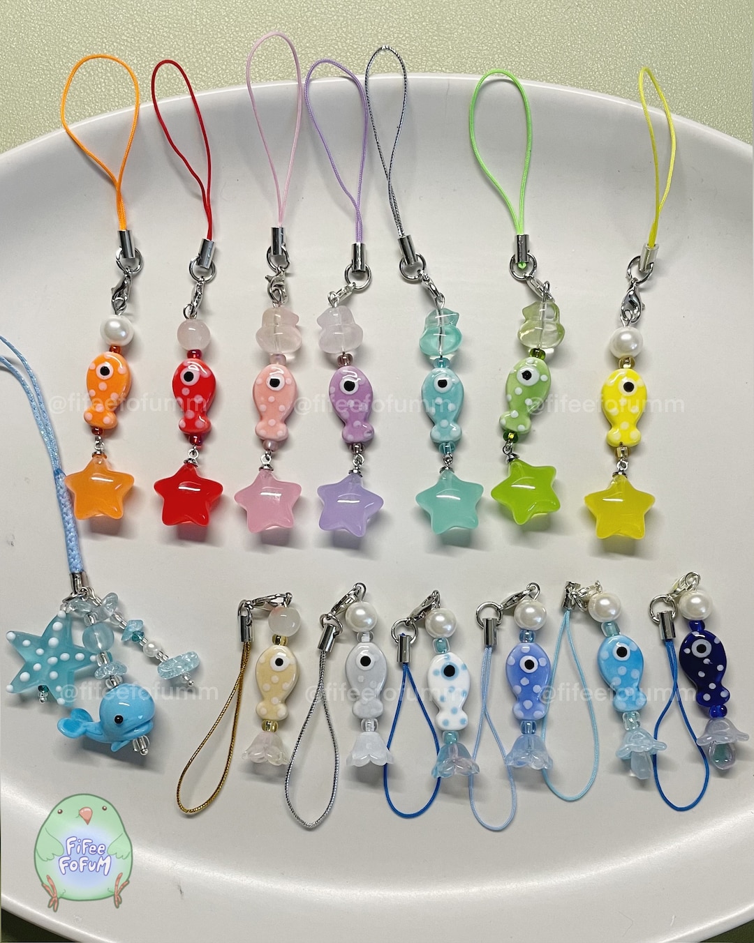 Sea Creature Phone Charm, Ocean Keychain Crab Keychain, Octopus ...