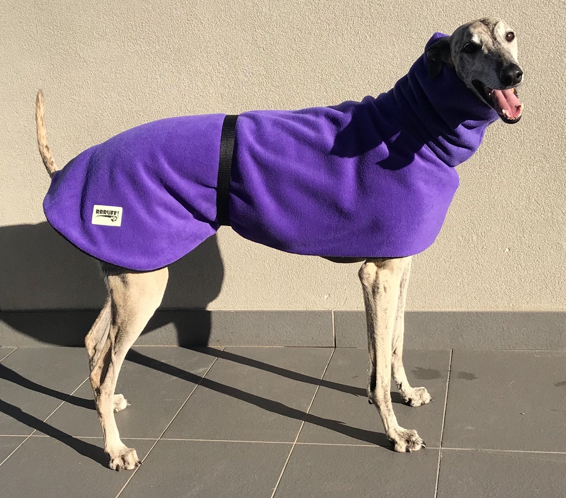 Purple Greyhound deluxe coat extra thick polar fleece machine | Etsy