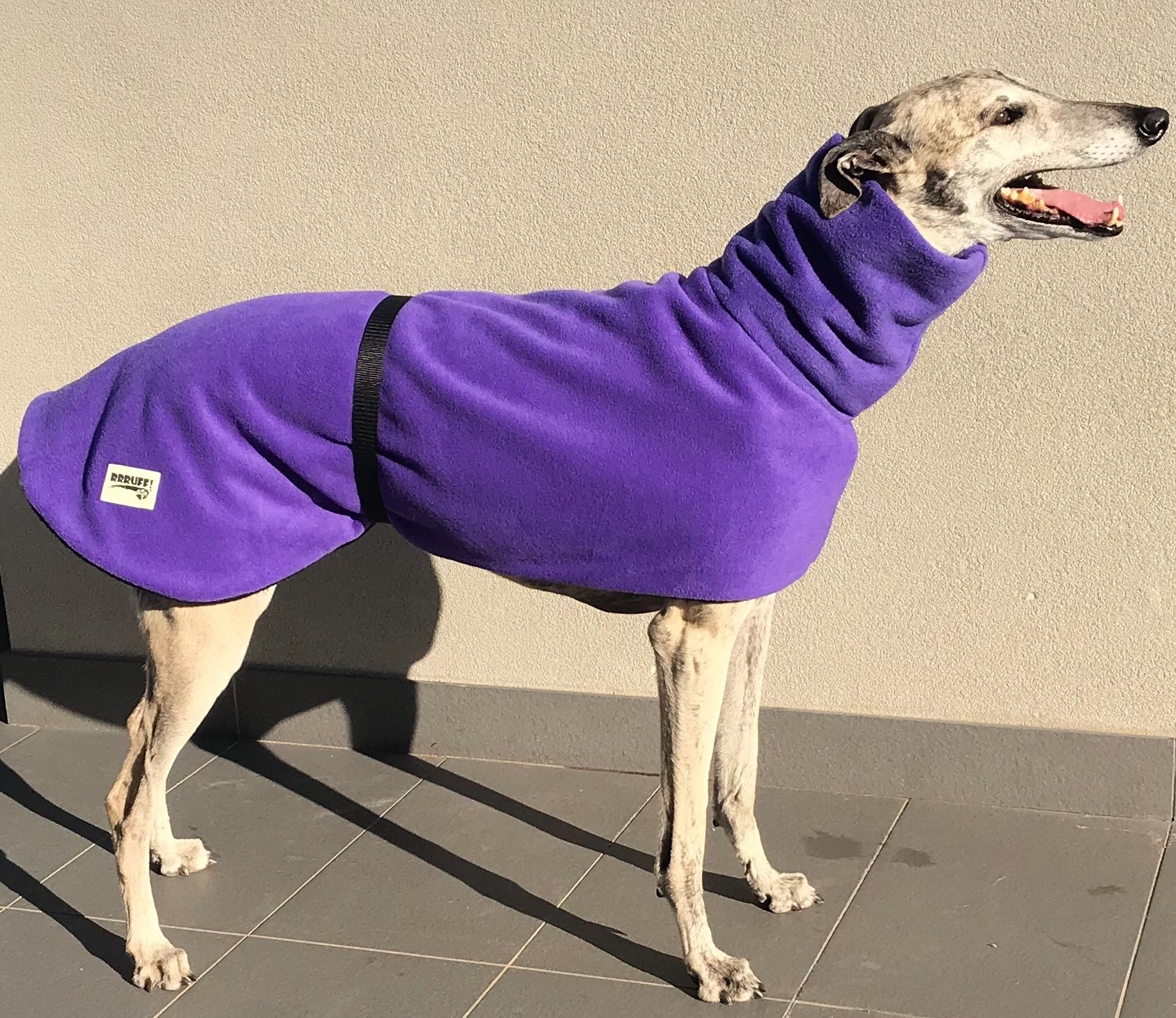 Purple Greyhound deluxe coat extra thick polar fleece machine | Etsy
