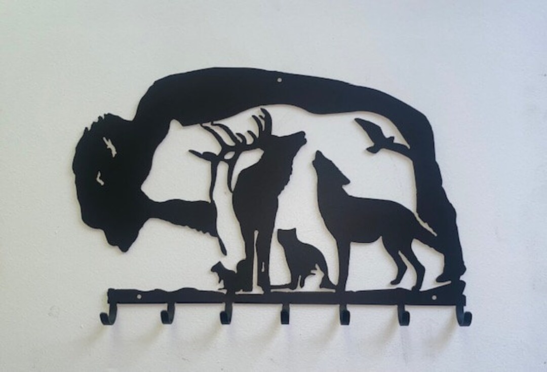 Wildlife Collage Key Rack - Etsy