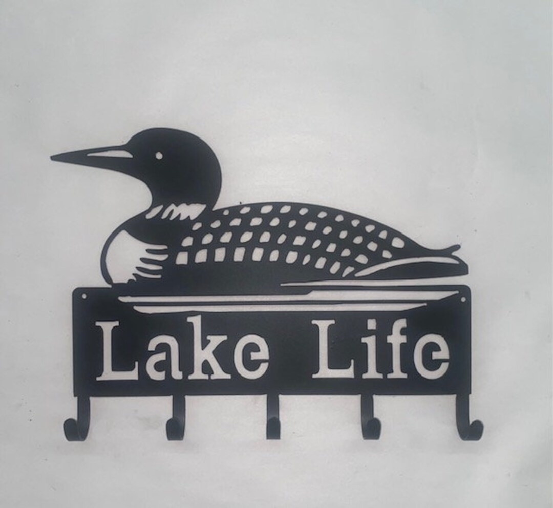 Loon and Lake Life Metal Key Rack - Etsy