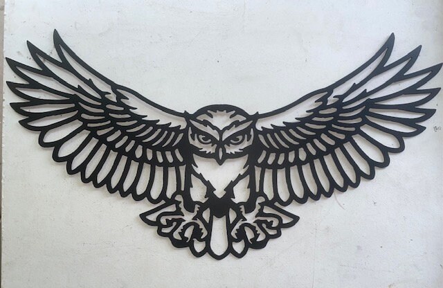 Owl Metal Wall Art - Etsy
