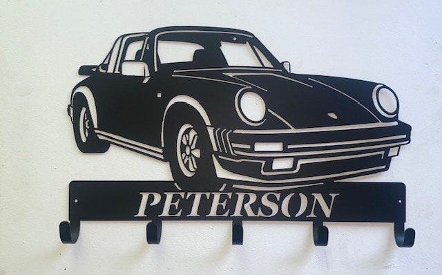 Porsche 911 Personalized Key/hat Rack - Etsy